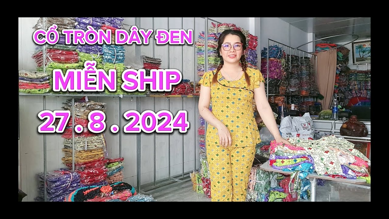 CỔ TRÒN DÂY ĐEN , MIỄN SHIP - YouTube