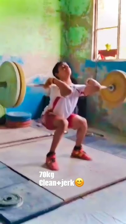 70KG CLEAN+JERK IN 49KG BW - YouTube