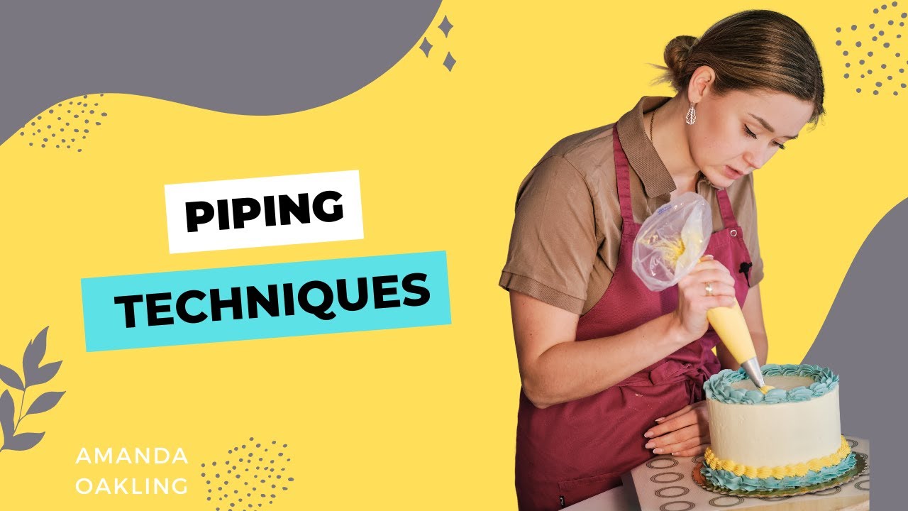 Easy piping techniques for Cake Decorating with buttercream - YouTube