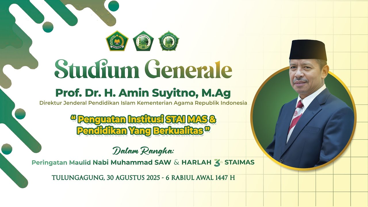 Studium General bersama Prof. Dr. H. Amin Suyitno, M.Ag - YouTube
