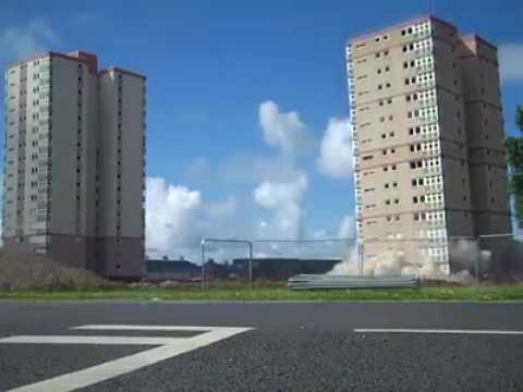 BLACKPOOL HIGH RISE EXPLOSION DEMOLITION - 31ST JULY 2016 - YouTube