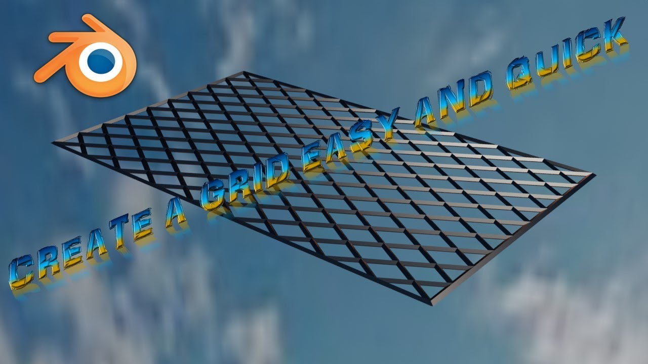 CREATE A GRID EASY AND QUICK BLENDER - YouTube