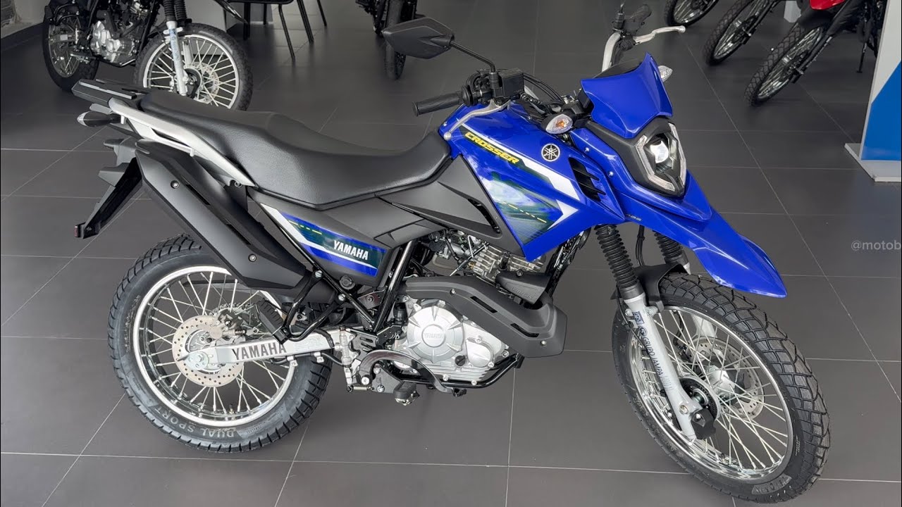 NOVA YAMAHA CROSSER 150 2025 NA COR AZUL EM DETALHES + PREÇO - YouTube