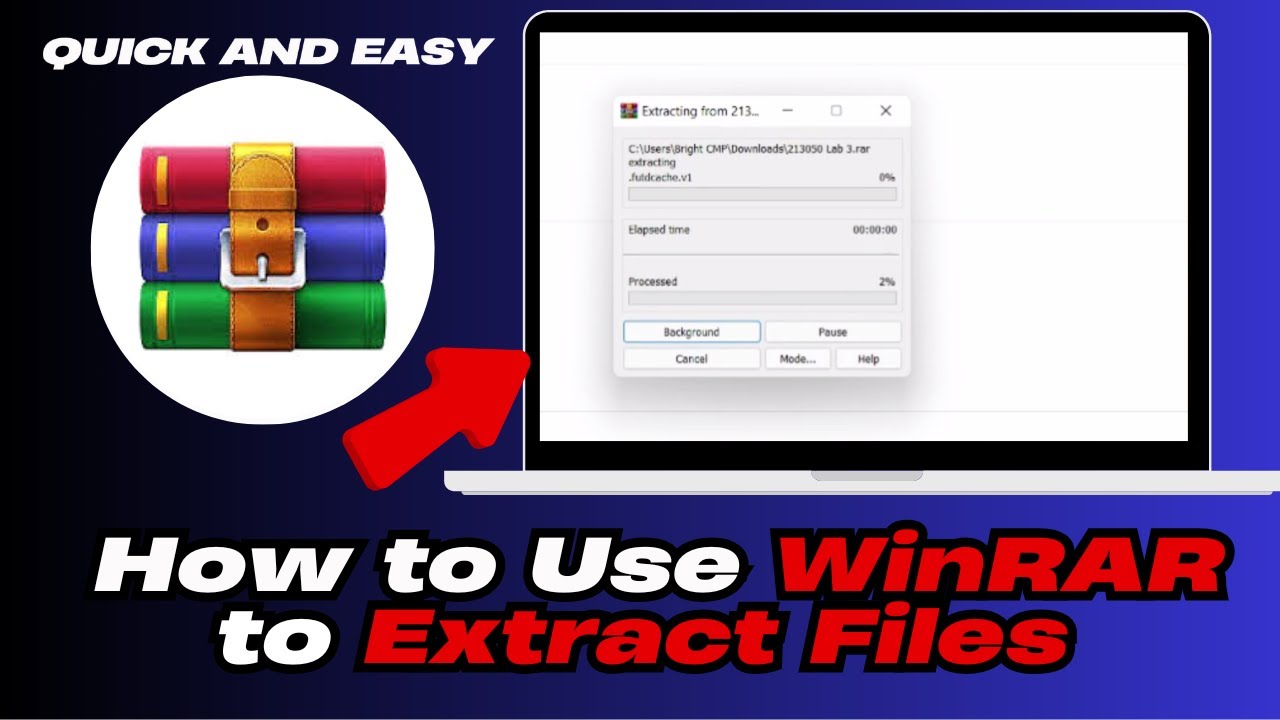 How To Use WinRAR To Extract Files (2025 Updated Way) - YouTube