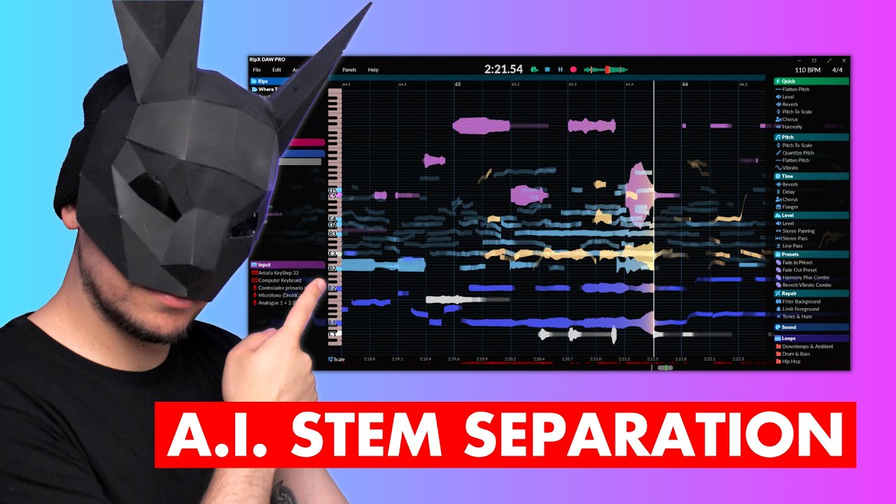 A.I. Powered Stem Separation DAW with Pitch and Time Bending ...