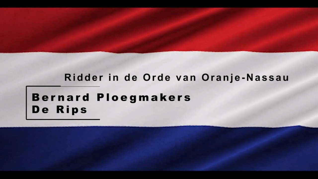 2023 04 26 Bernard Ploegmakers Ridder in de orde van Oranje Nassau De ...