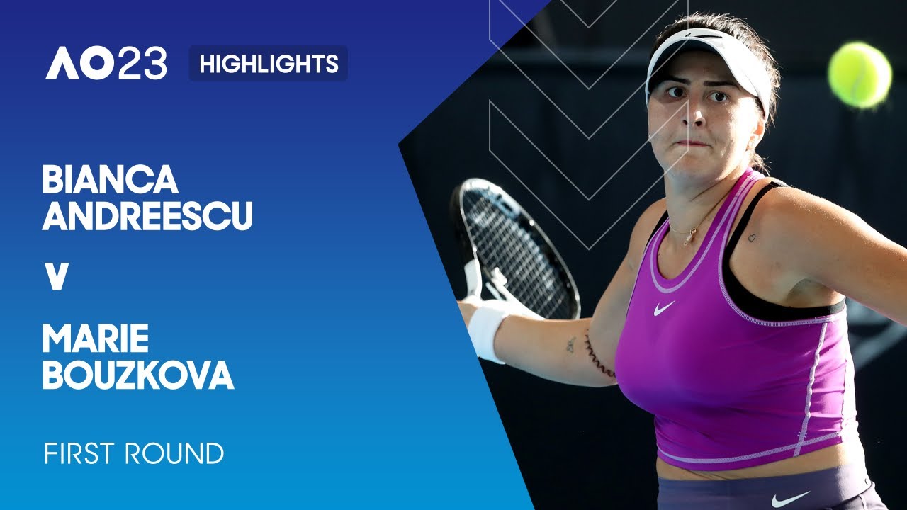 Bianca Andreescu v Marie Bouzkova Highlights | Australian Open 2023 ...