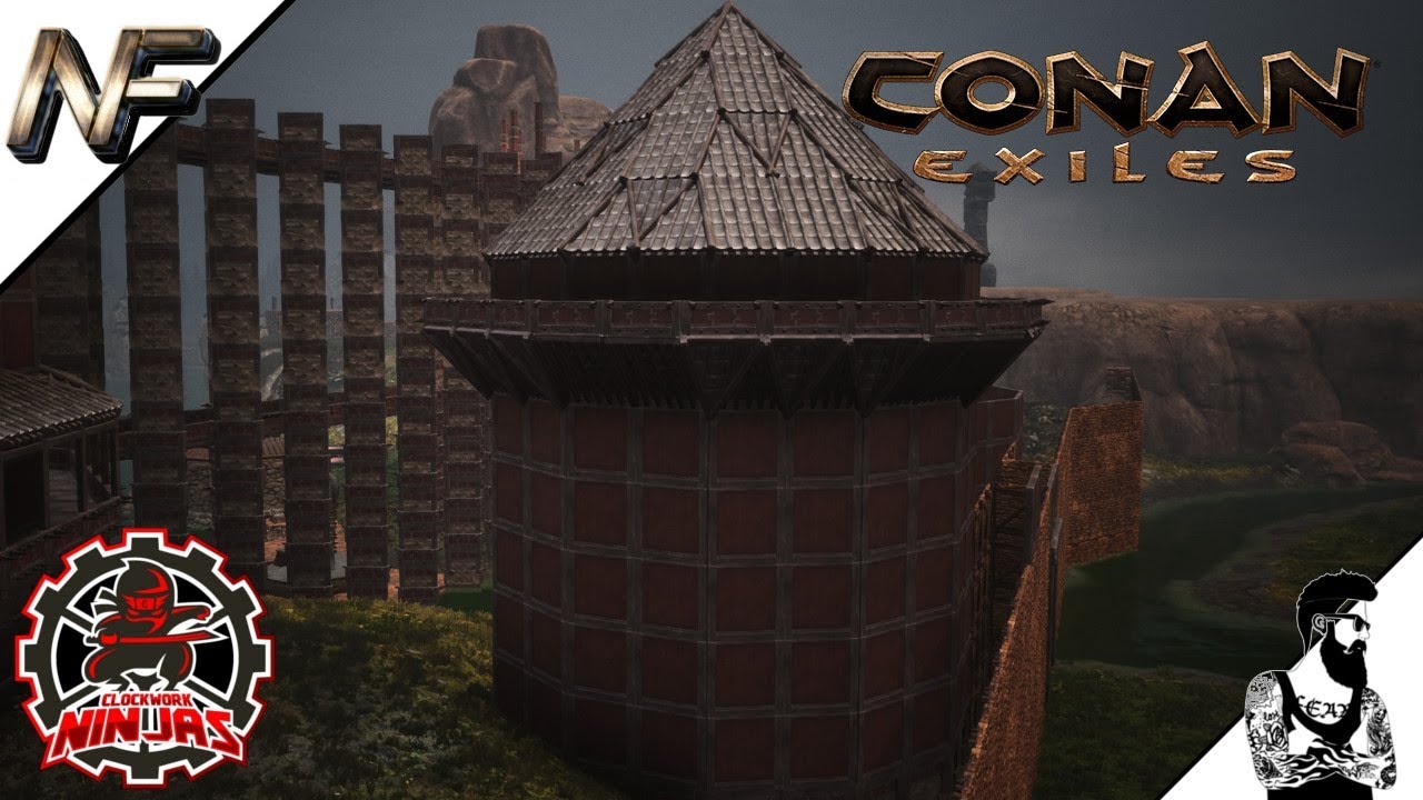 WATCHTOWER BUILD! Conan Exiles PVP S1E21 - YouTube