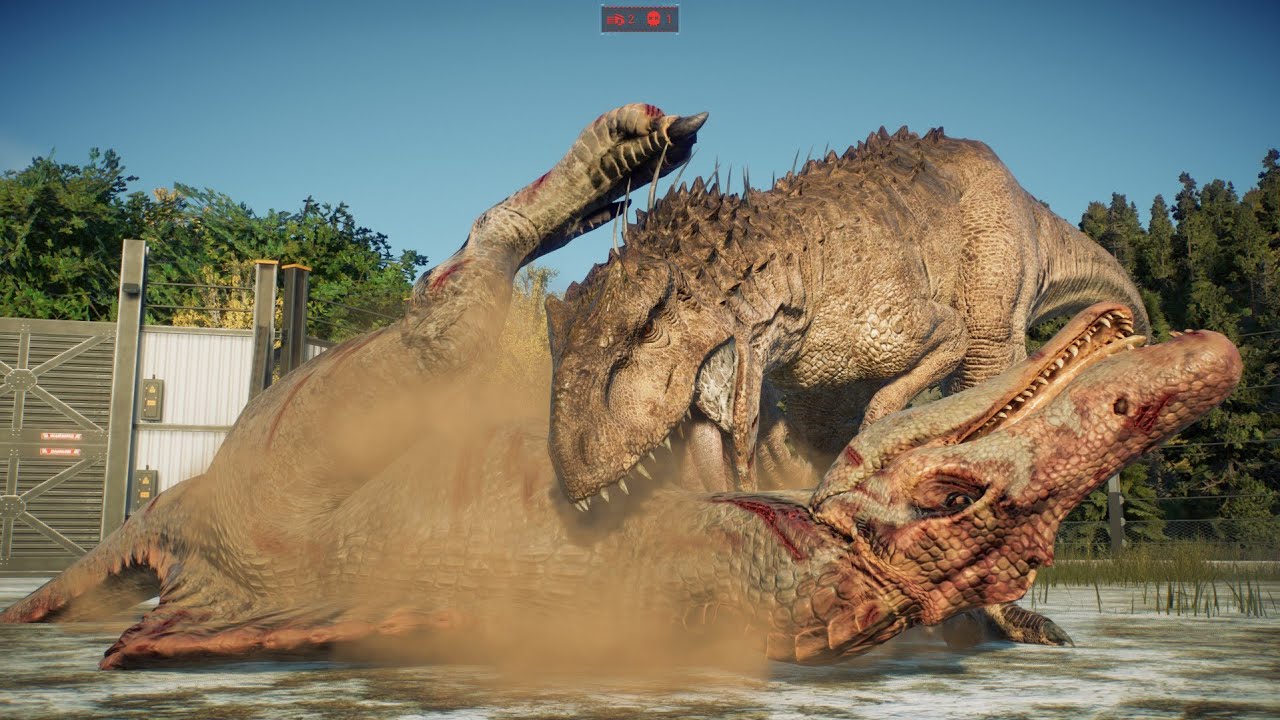 Epic Dinosaur Battles - Stegosaurus vs Indoraptor Jurassic World Ev2 ...