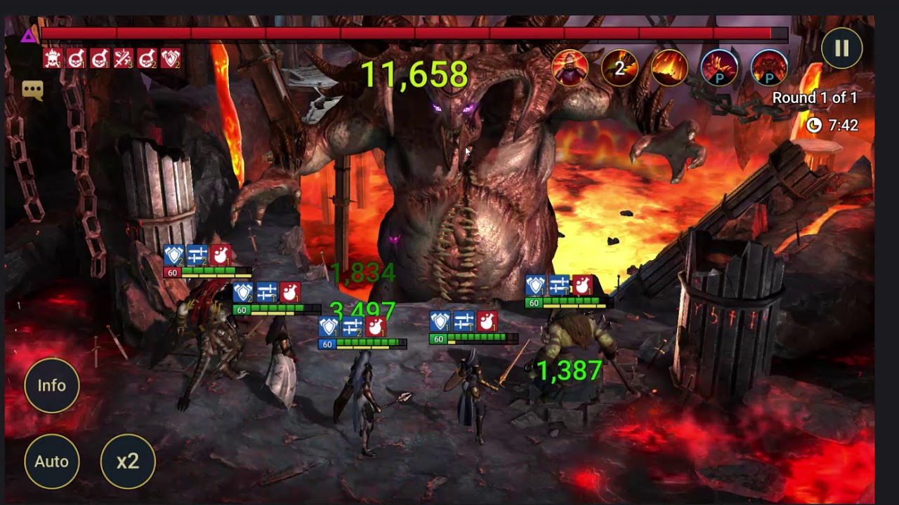 Ideal Clan Boss Fight for counter attack team. - YouTube