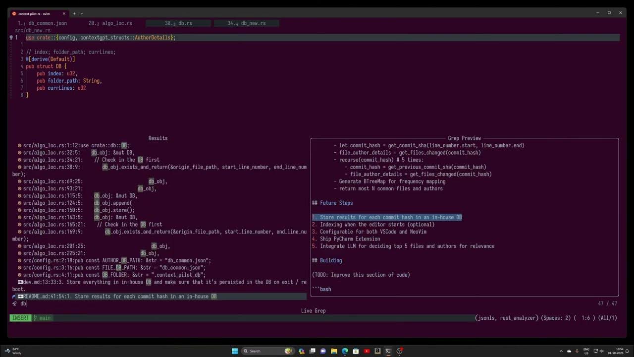 Building Context Pilot in Rust - Adding DB support - YouTube