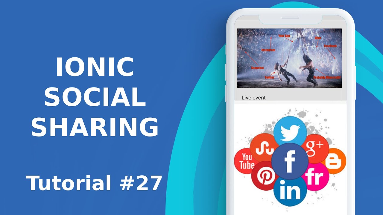 Ionic social sharing - YouTube