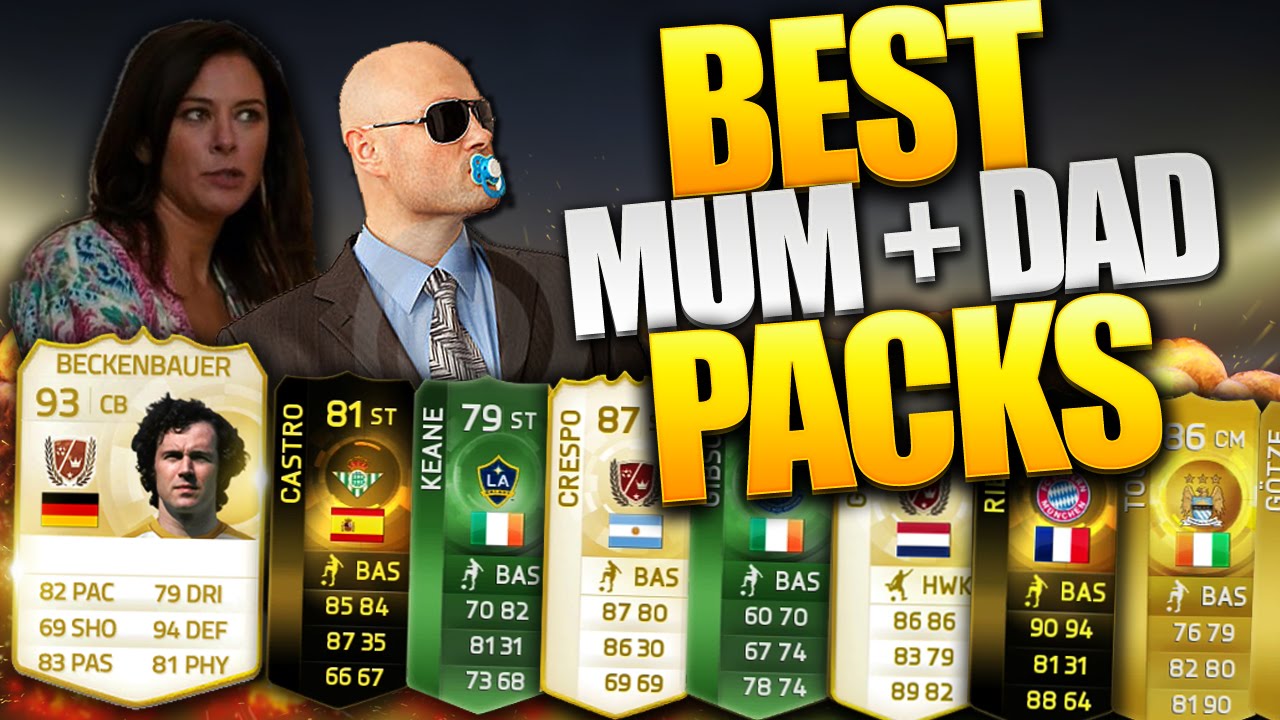 THE BEST MUM AND DAD PACKS!! FIFA 15 PACK OPENING - YouTube