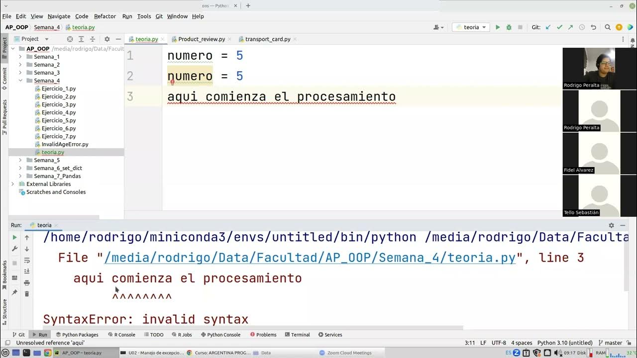 Introduccion a Python: Manejo de Excepciones - YouTube