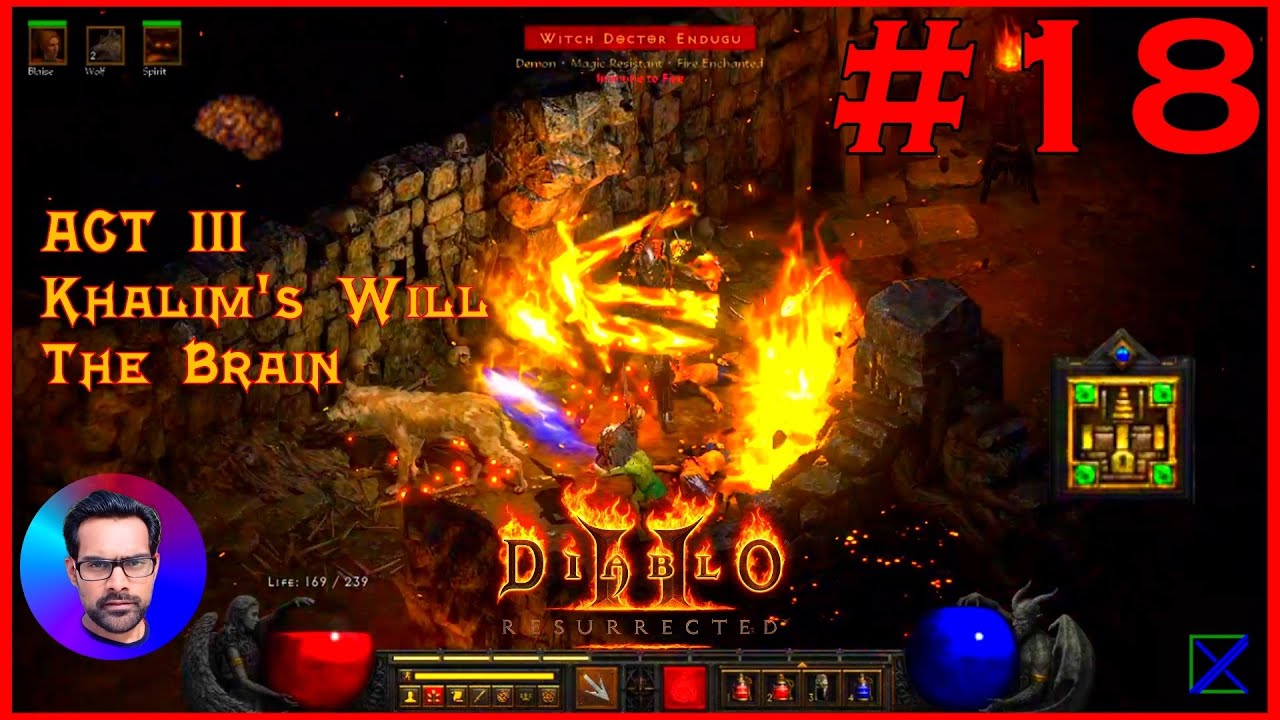 Diablo II Resurrected Part 18 Khalim's Will - Brain by DGX - YouTube