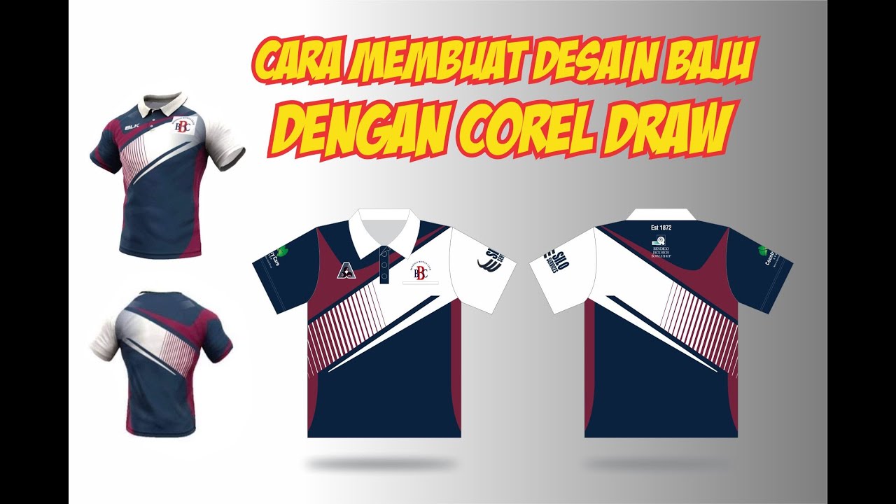 TURIAL MEMBUAT DESAIN BAJU DENGAN COREL DRAW - YouTube