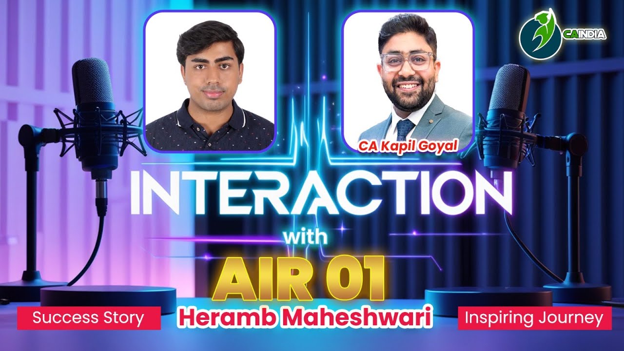 AIR 1 CA Heramb Maheshwari complete Strategy with office for CA Final -how to Score Rank in CA ...