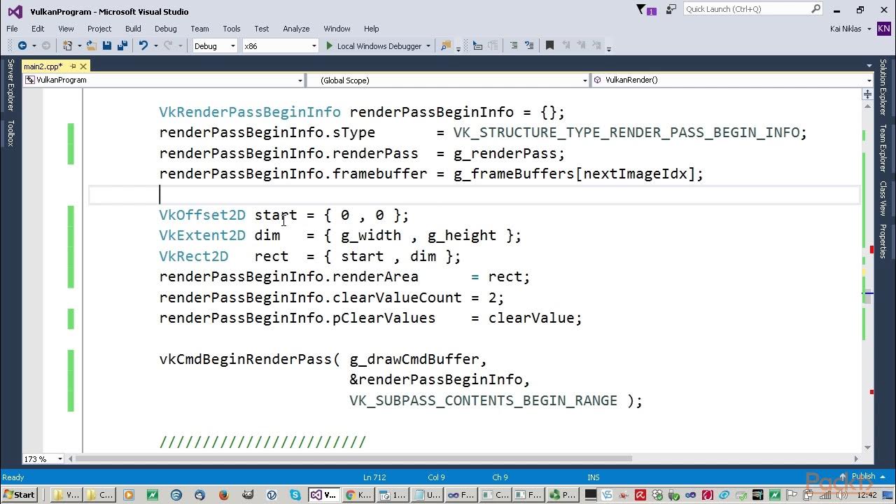 Vulkan Programming : First VULKAN Output | packtpub.com - YouTube