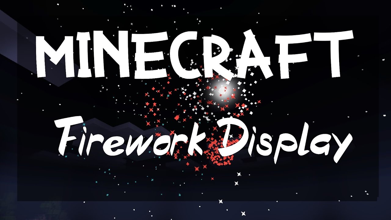 I made a Minecraft Firework Display - YouTube