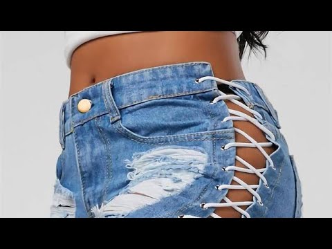Sexy Summer Women Denim Shorts High Waist Ripped Short Jeans