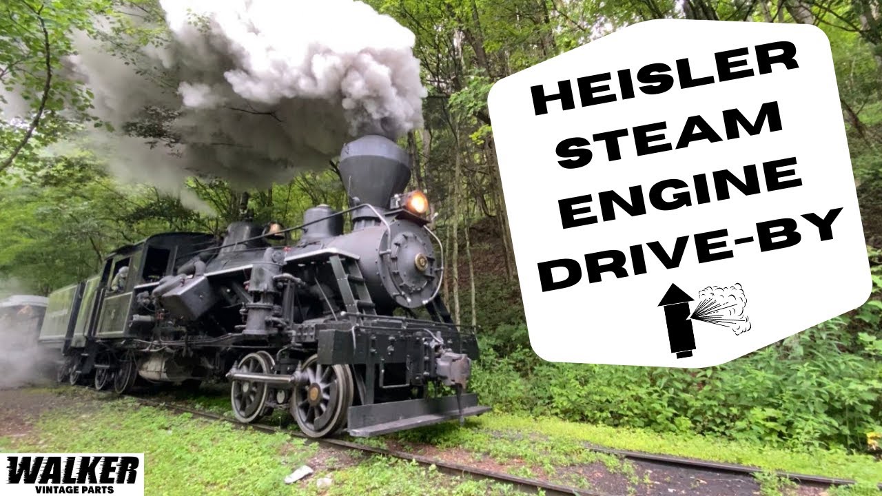 Heisler No. 6 Steam Engine Departure from Hevener Station - Durbin, WV ...