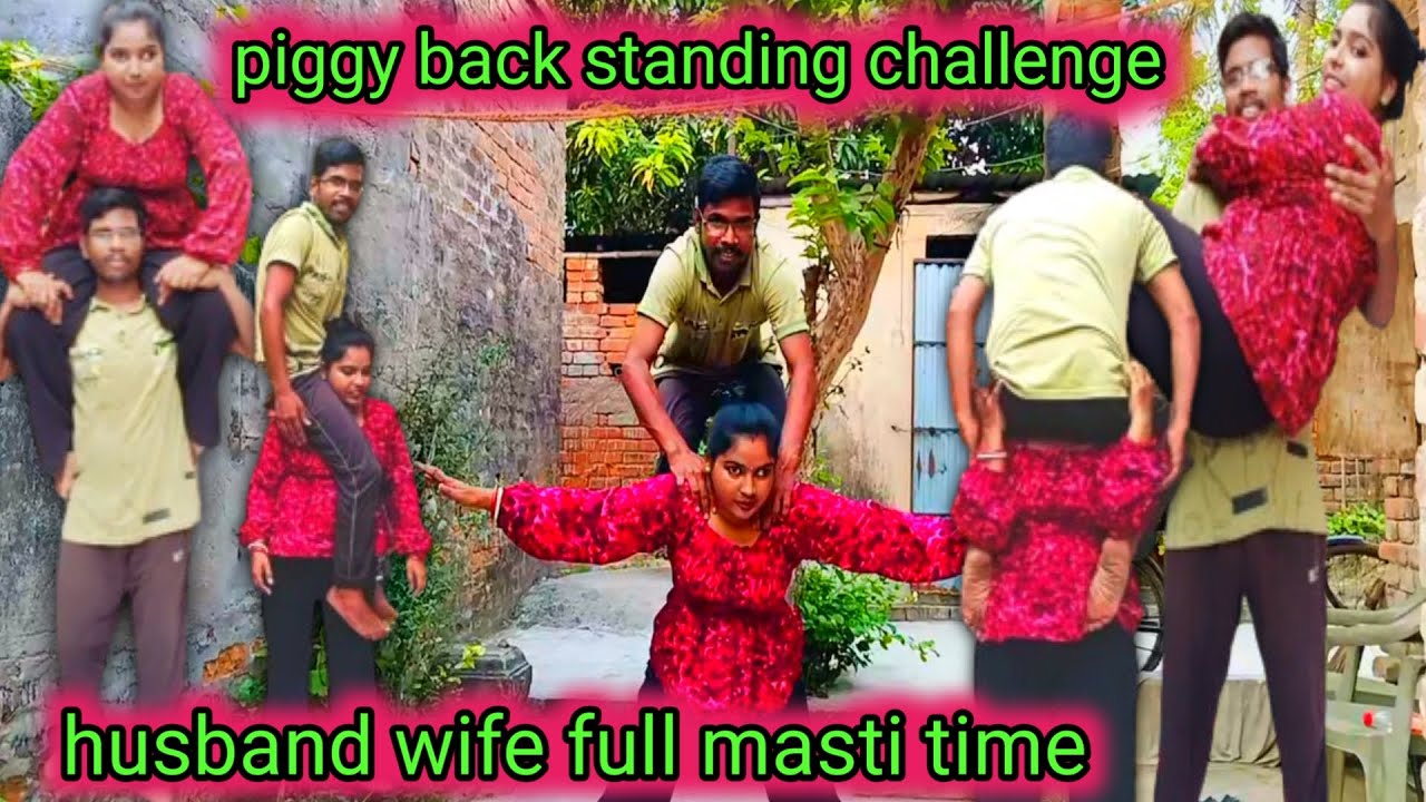 New latest liftcarry Piggy back standing 😀 challenge to shoulder ride💪💪 ...