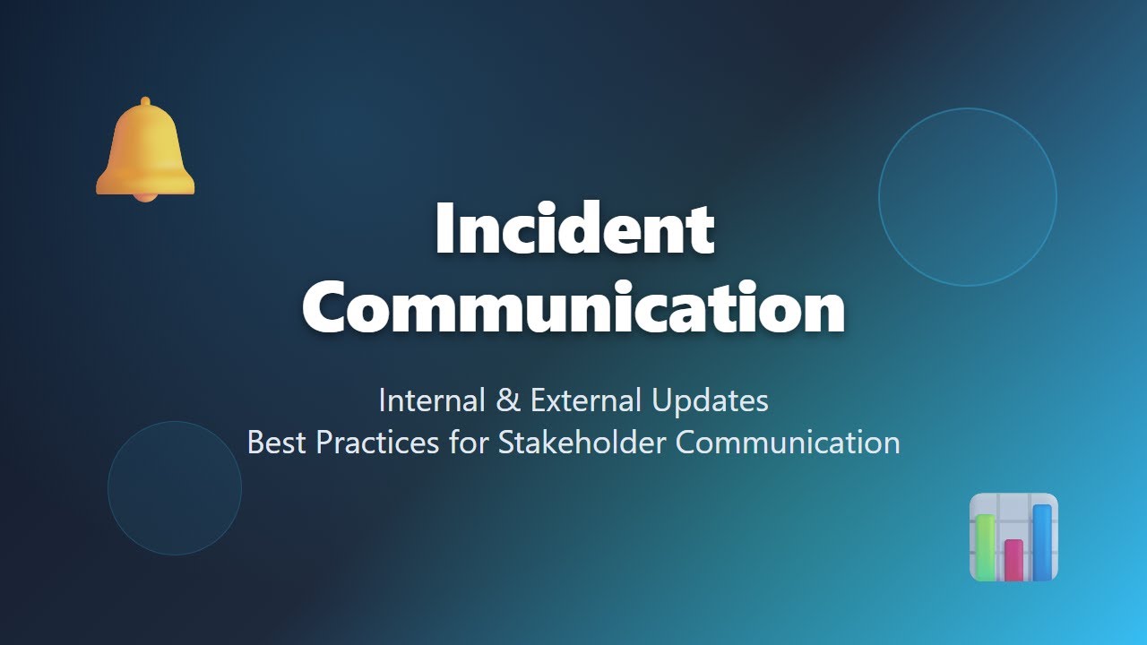 Incident Communication Best Practices Guide - YouTube