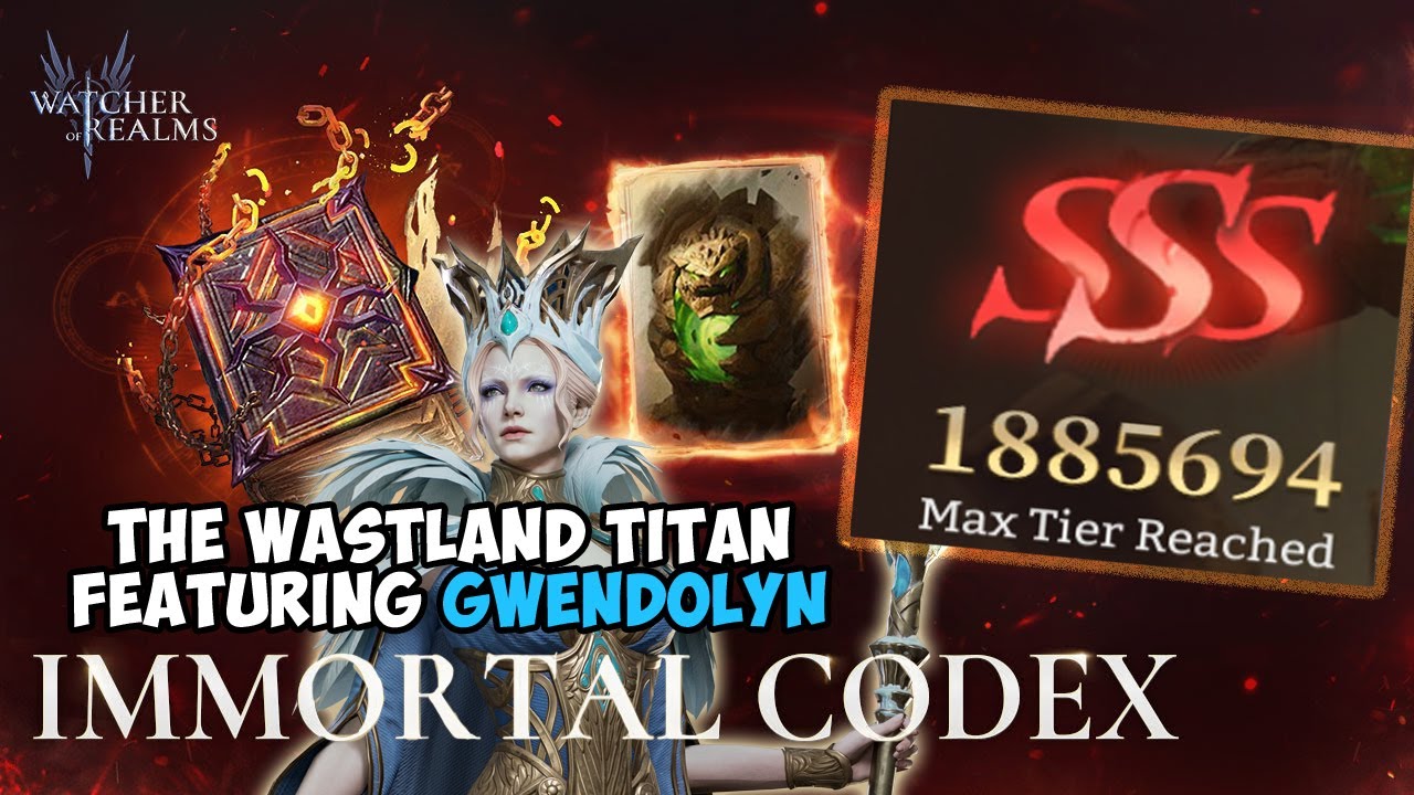 Watcher Of Realms - Immortal Codex Wasteland Titan Play Through Featuring Gwendolyn! - YouTube