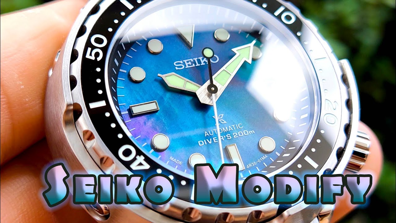 Seiko Modify | SteelDive 1975 | Easy dial swap for beginners - YouTube
