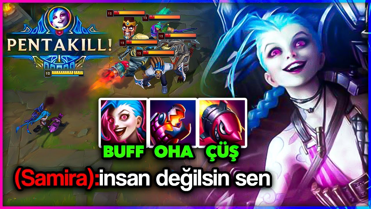 RİOT DELİRDİ !! SAĞ TIKA BIRAKTIM PENTA ATTIM !! YENİ JİNX BUFF'U ÇOK ...