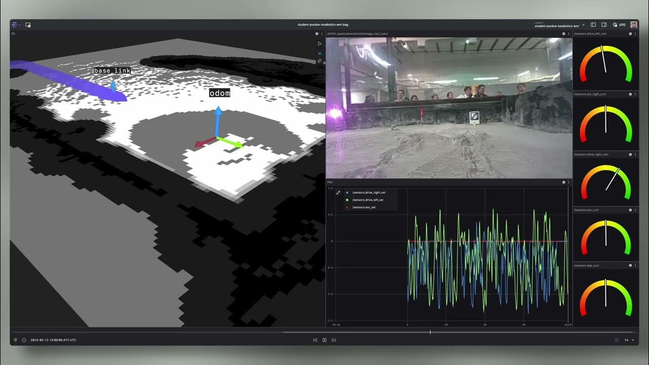 Visualized using Foxglove: Purdue Lunabotics' robot, Alvie - YouTube