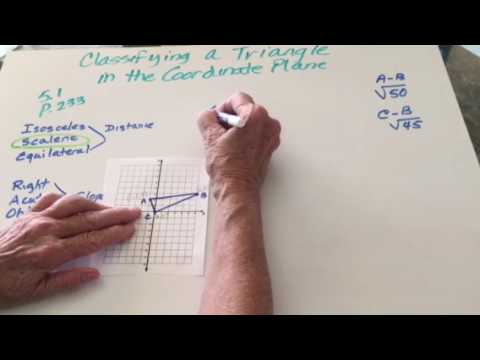 Classifying a triangle in the coordinate plane - YouTube