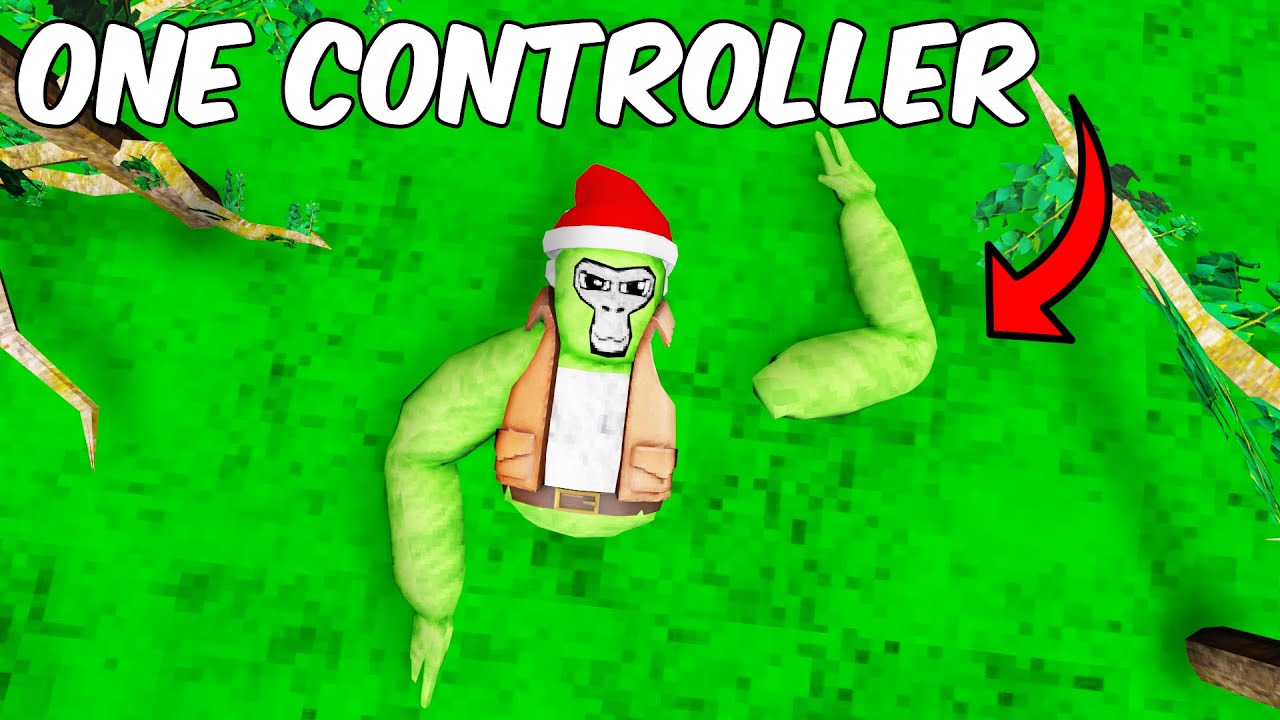 I Played Gorilla Tag With One Controller! - YouTube