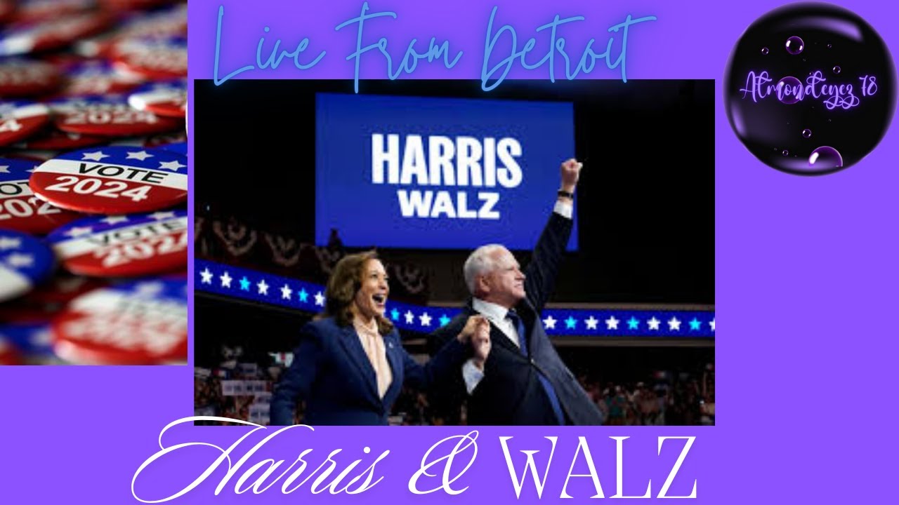 VP Harris and Walz Live From Detroit - YouTube