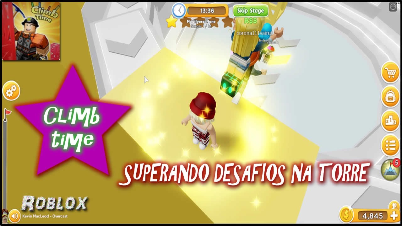 Roblox - Desafiando a Grande Torre (Climb Time) - YouTube