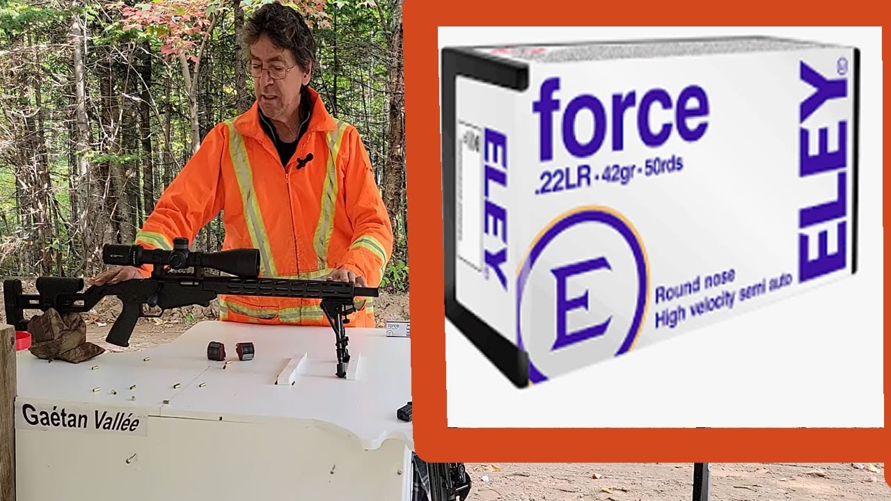 22lr. Je test pour la première fois la Eley force à 50 mètres. Ruger ...