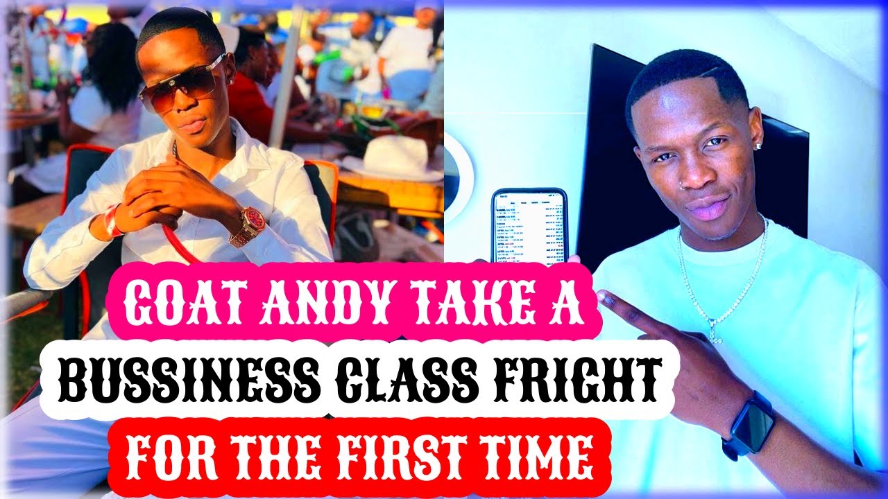 GOAT ANDY BRAG ABOUT TAKING HIS FIRST BUSSINESS CLASS FRIGHT - YouTube