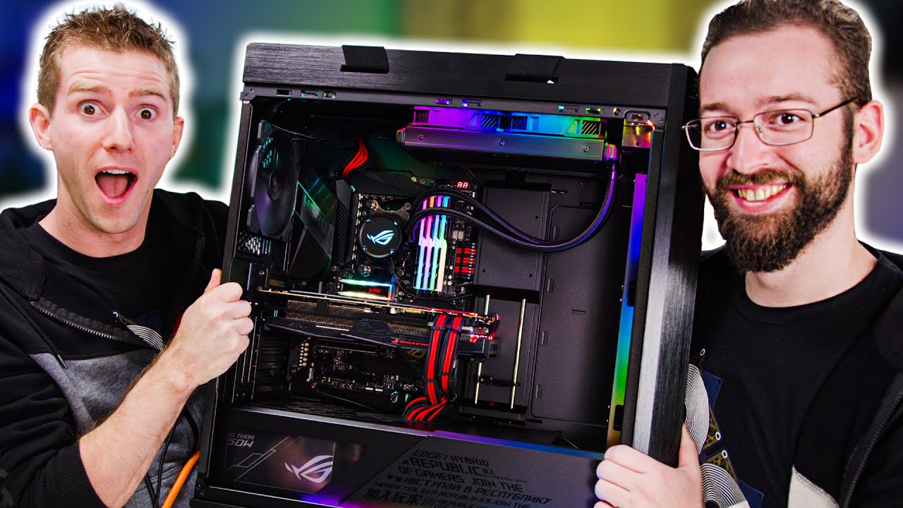 We Built His Dream Family Gaming Rig - ROG Rig Reboot 2019 - YouTube