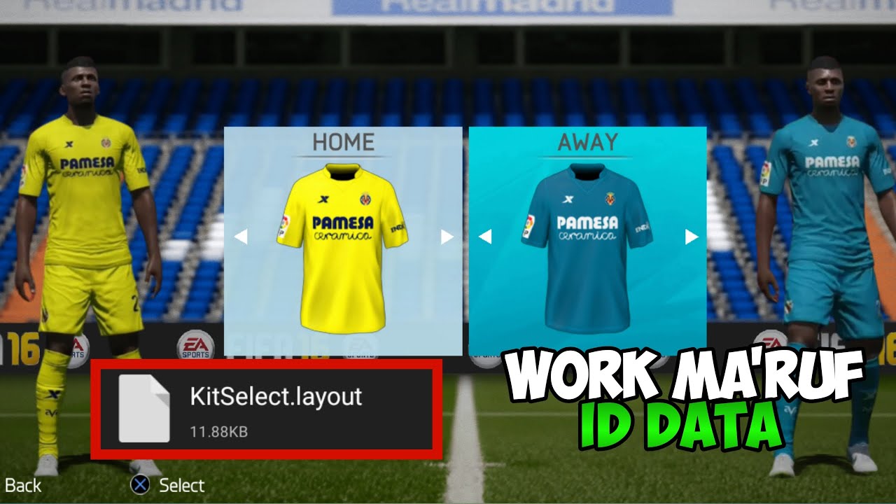 Player Kit Select Layout - FIFA 16 Android - YouTube