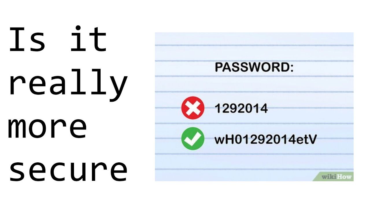 Are complex passwords really more secure - YouTube