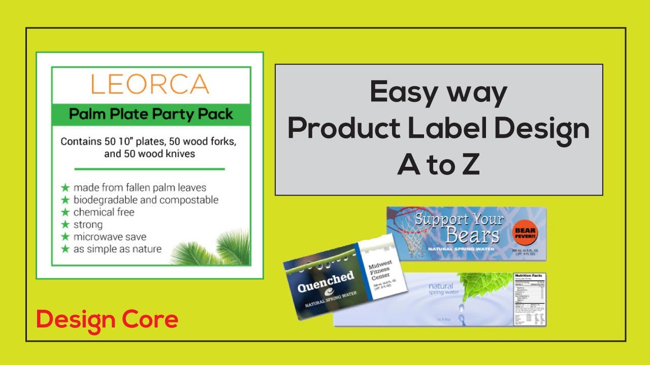 Easy way to learn Label Design in illustrator cc - YouTube