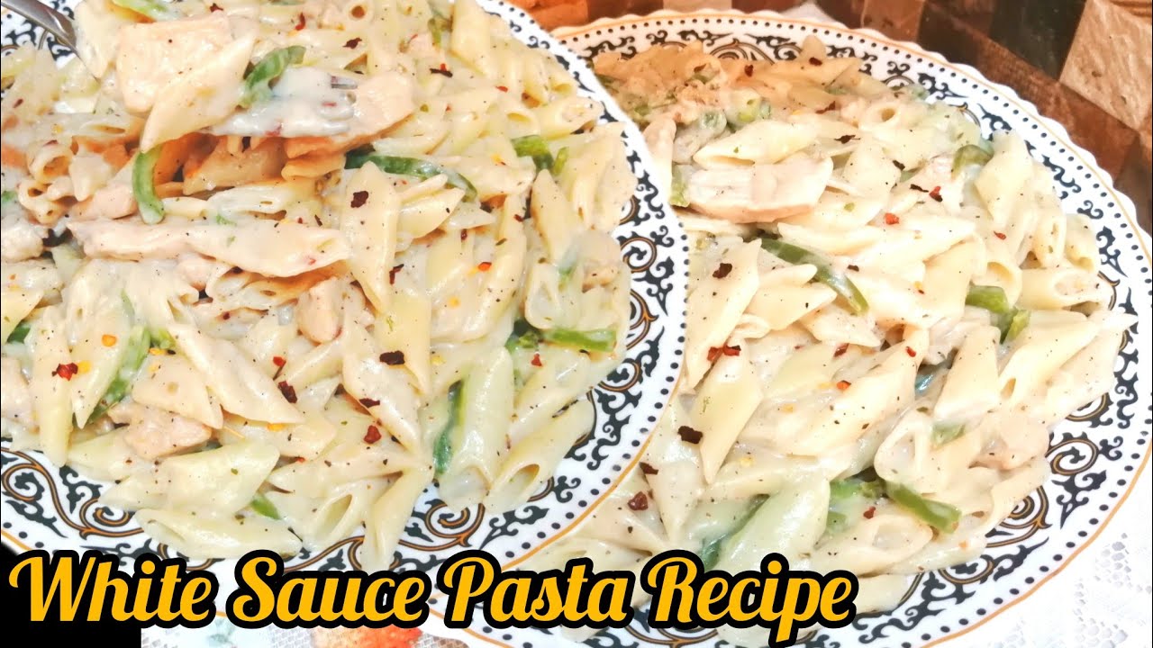 White Sauce Pasta Recipe | Creamy Pasta Without Cheese |Restaurant ...