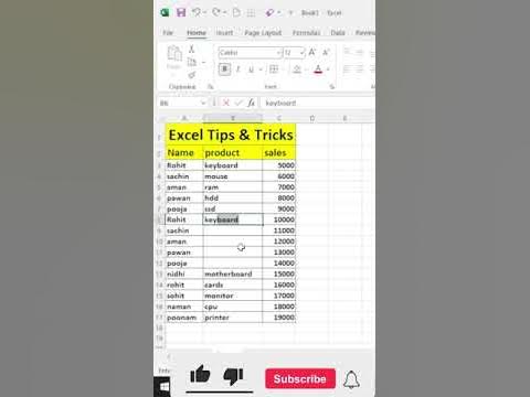 "Fill Blank Cells in Excel Instantly – The Ultimate Hack!" - YouTube