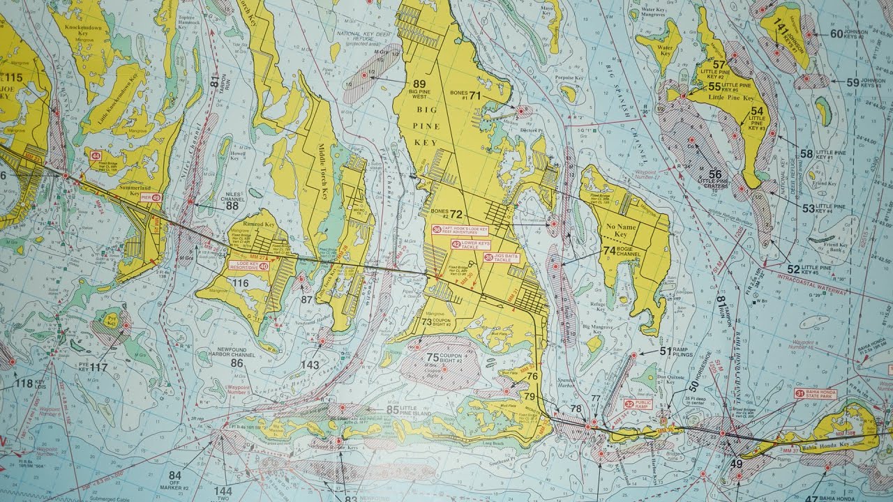 Florida Keys Fishing Map