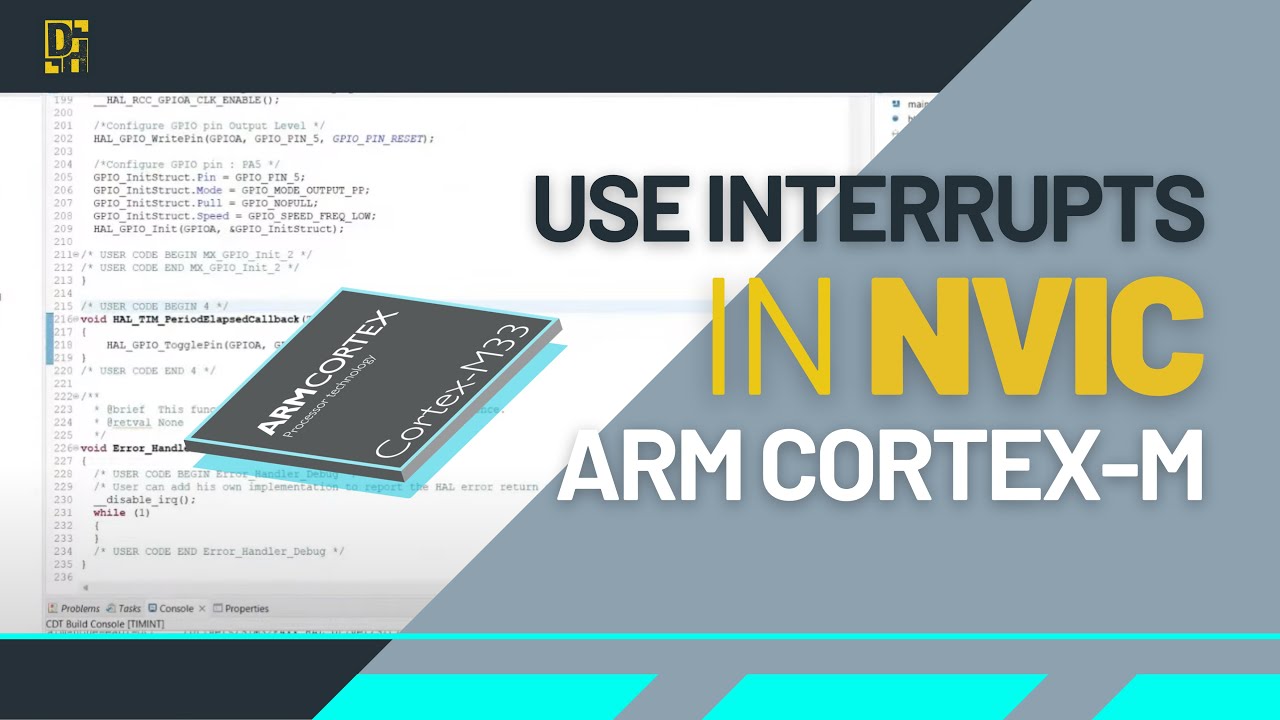 How To Effectively Use Interrupts And Nvic In Arm Cortex M Microcontrollers Youtube