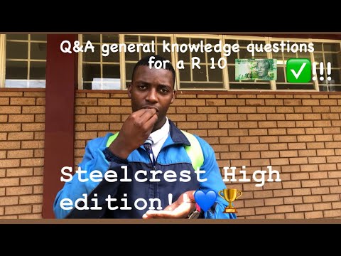 Asking the kids at school 3 general knowledge questions for a R10 ...