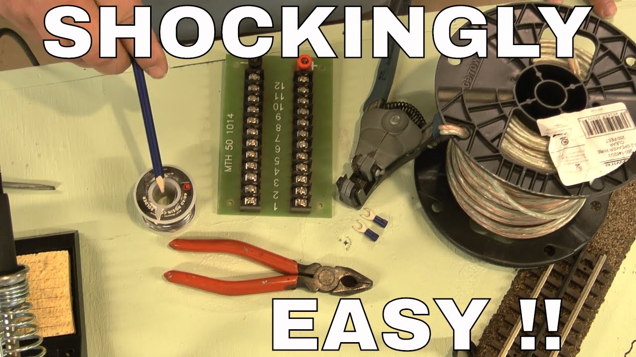 Simple electrical connections on my O Scale Layout - YouTube