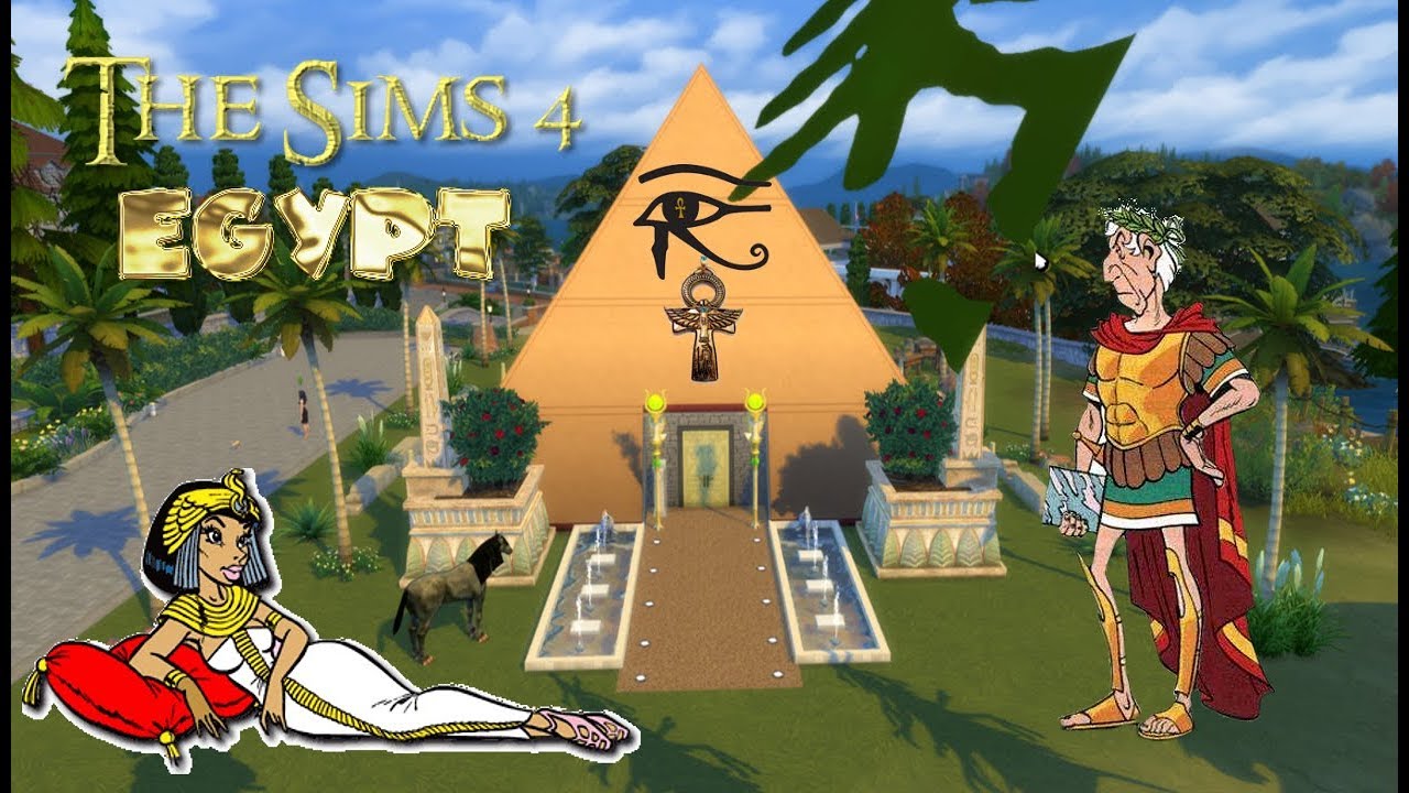 The sims 4 Mod: Egypt (pyramidy, dobové oblečení, Cleopatra + Caesar ...