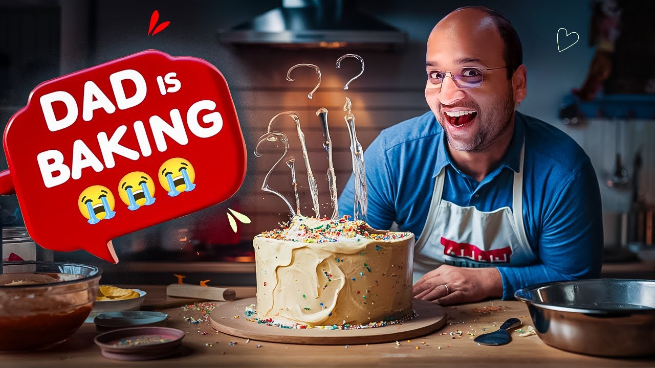 Can Dad Bake a Birthday Cake for Mom? (Vlog & Recipe) - YouTube