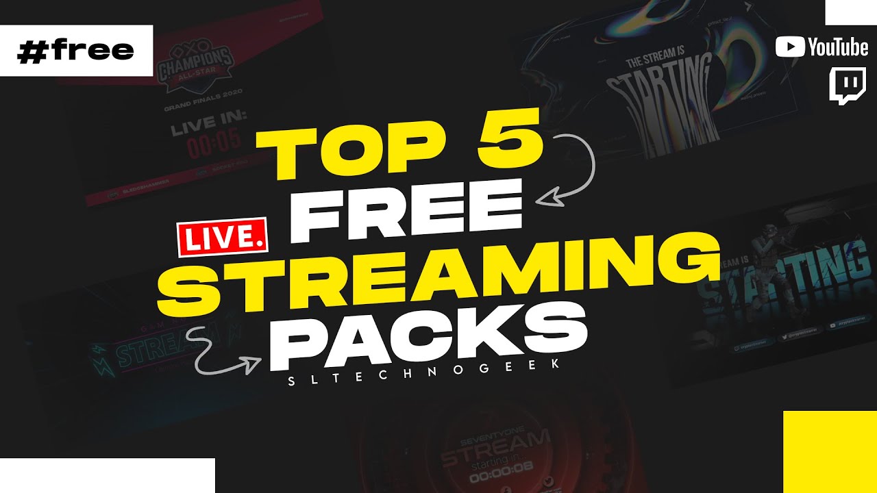 Best 5 animated streaming packs | Gaming and creative ( Free download ...
